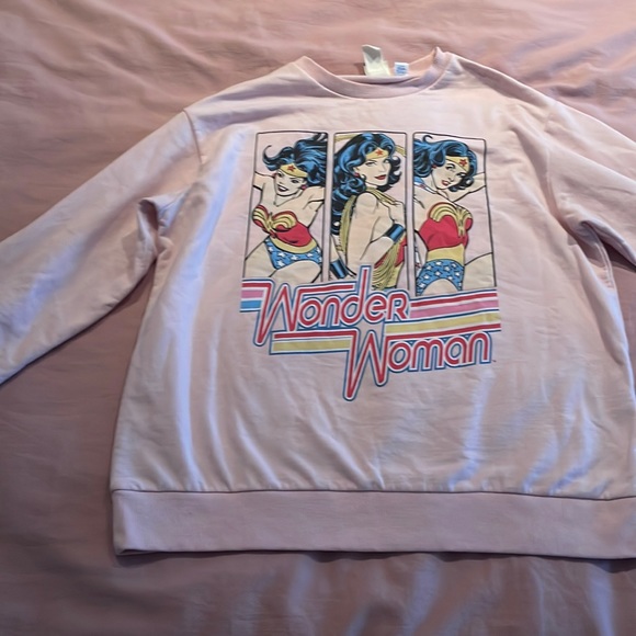 H&M | Sweaters | Hm Wonder Woman Long Sleeve | Poshmark